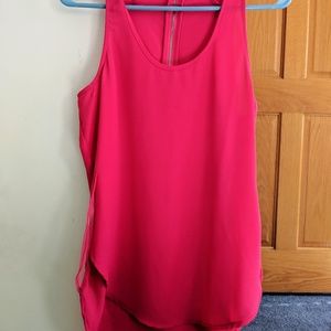 Violet | Tops | Nwt Violet Hot Pink High Low Tank | Poshmark